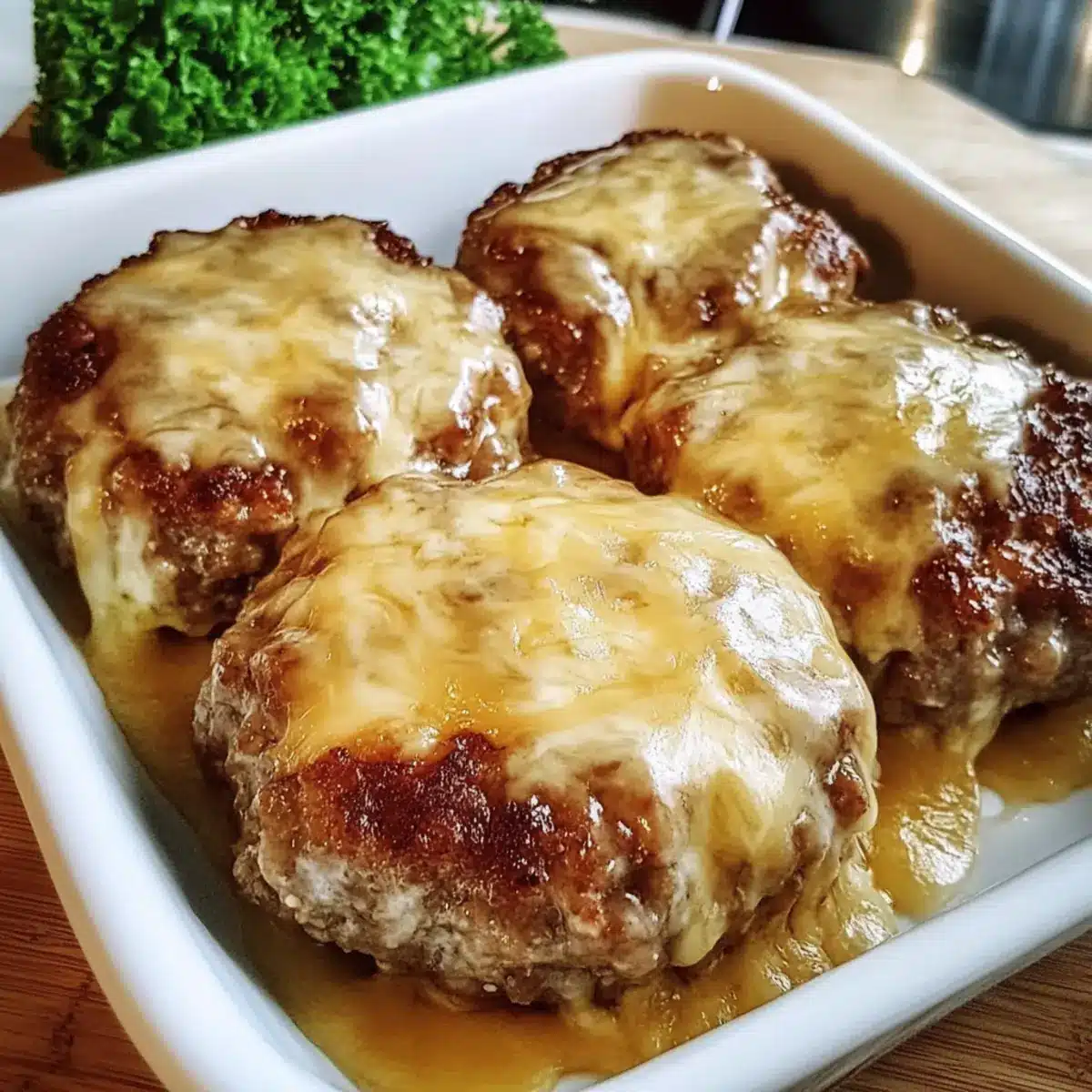 Irresistible Cheesy Baked Meat Patties for Comfort Food Bliss