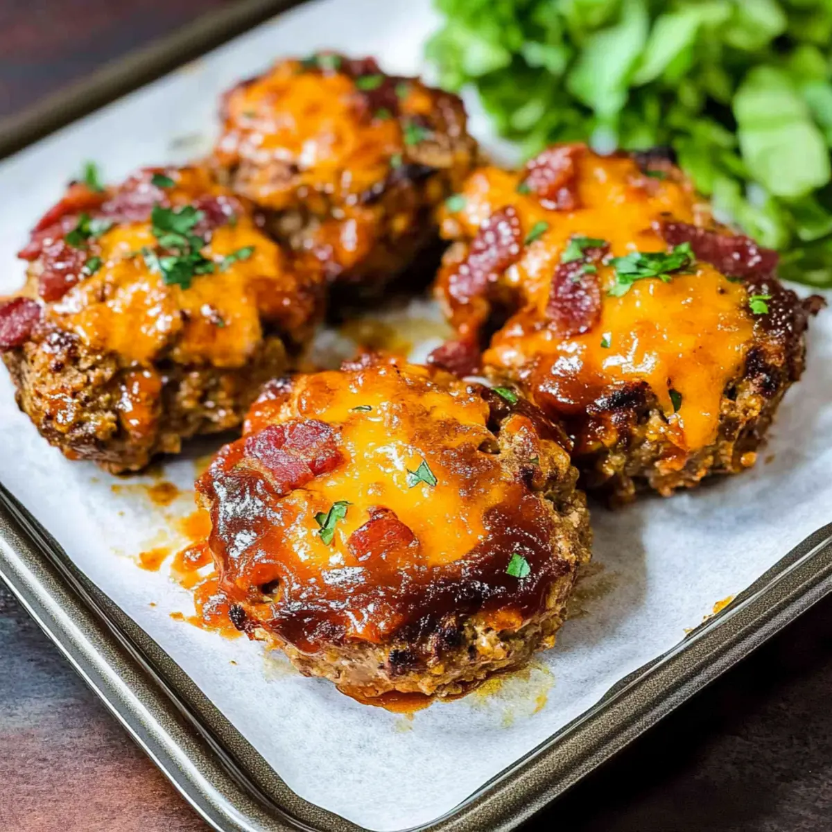 Irresistible Mini BBQ Bacon Cheddar Meatloaf for Quick Comfort