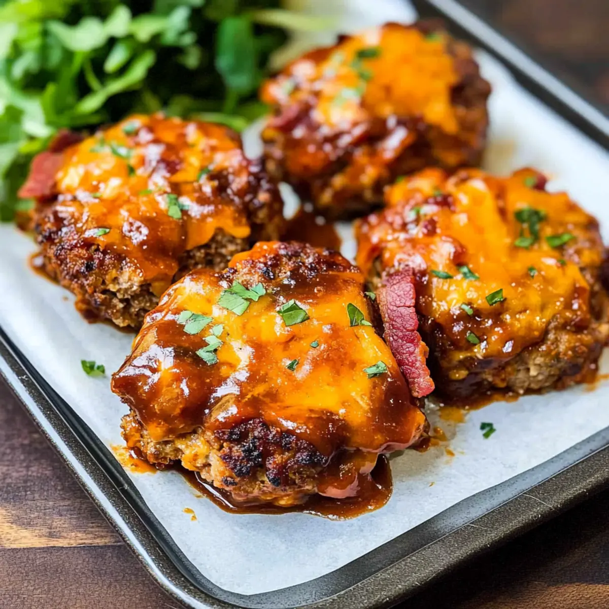 Irresistible Mini BBQ Bacon Cheddar Meatloaf for Quick Comfort