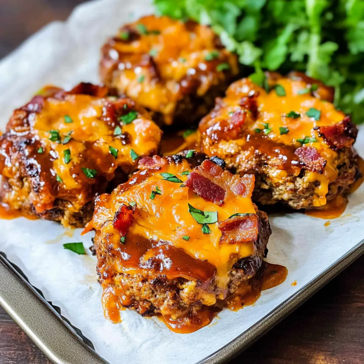 Irresistible Mini BBQ Bacon Cheddar Meatloaf for Quick Comfort