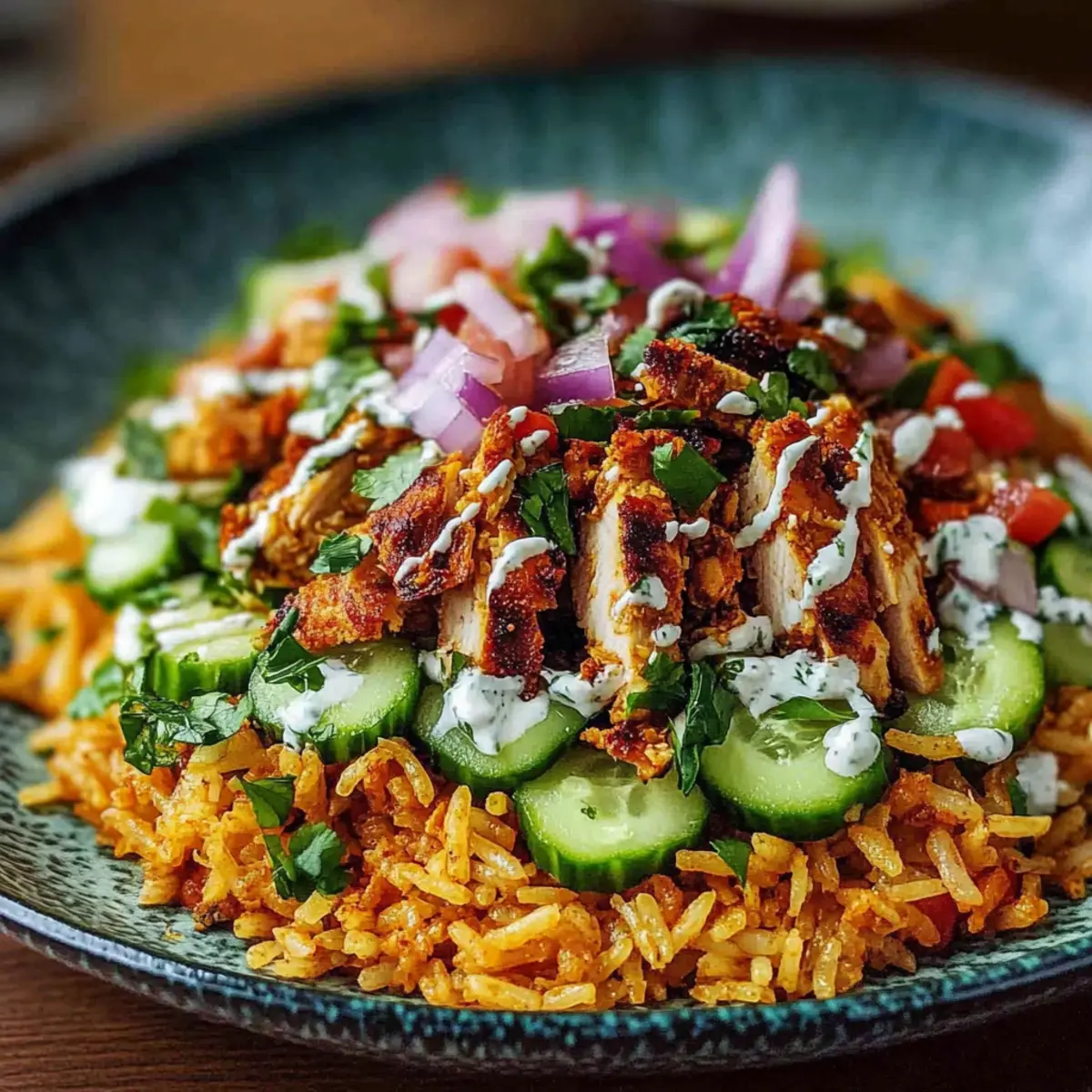 Chicken Shawarma Crispy Rice Salad – Easy Dinner Delight