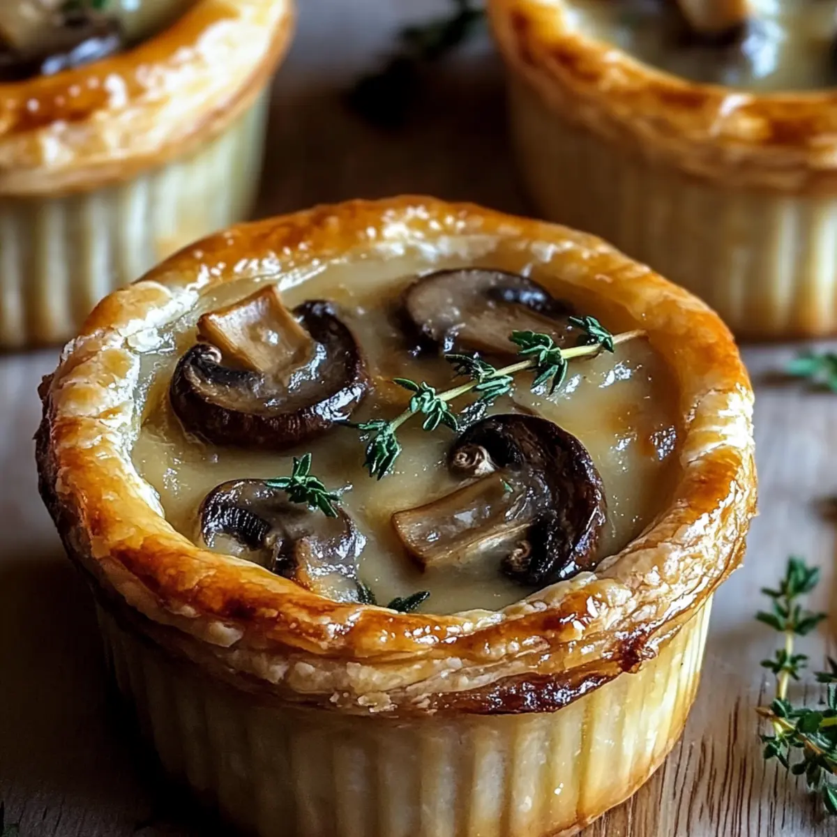 Easy Mini Mushroom Gruyère Pot Pies – A Delicious Comforting Dish