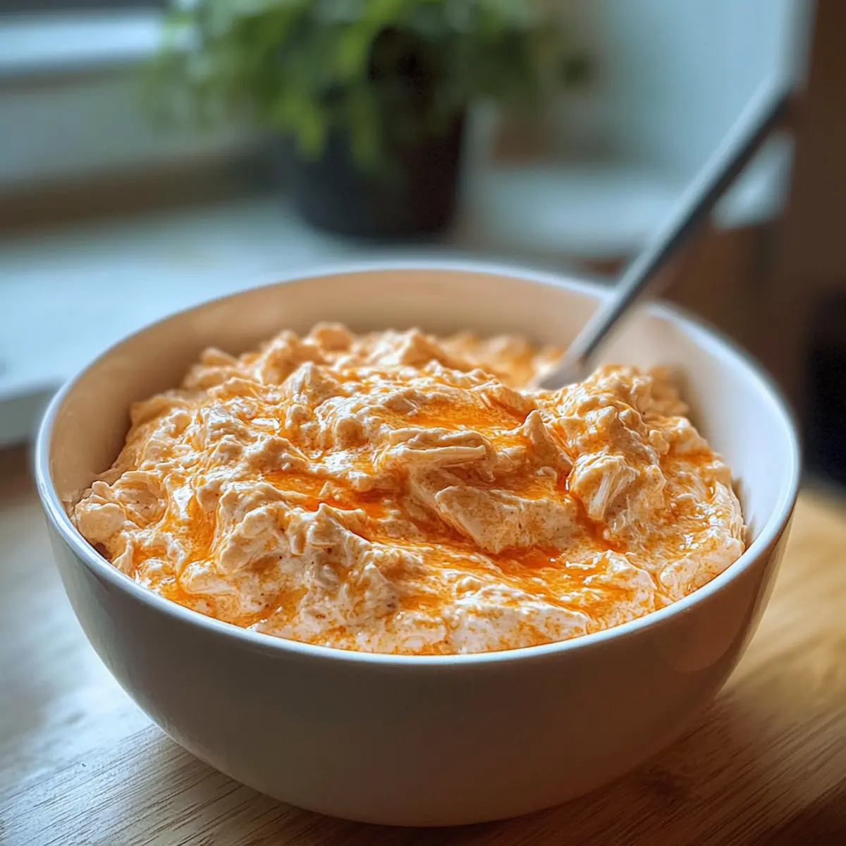 Irresistible Cottage Cheese Buffalo Chicken Dip that's Guilt-Free