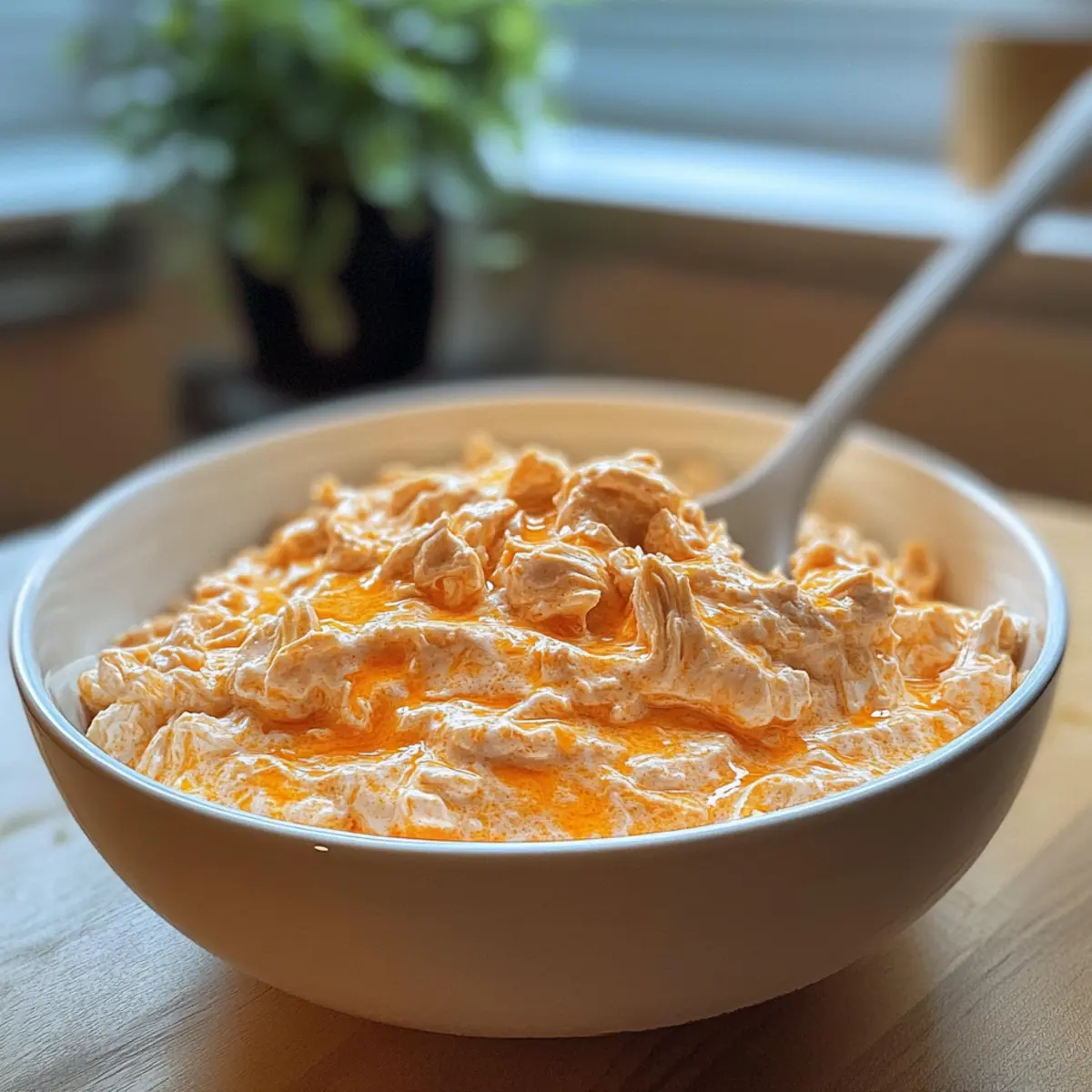 Irresistible Cottage Cheese Buffalo Chicken Dip that's Guilt-Free